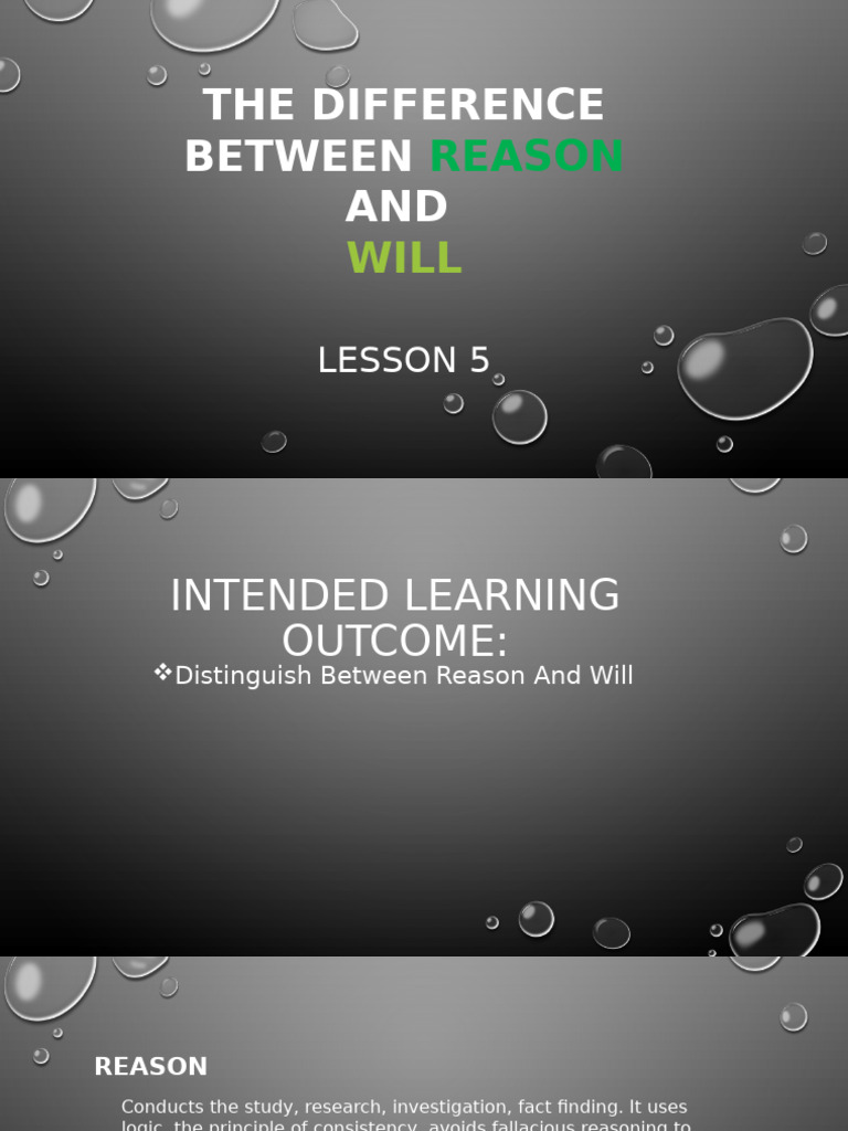 Reason vs. Will: Understanding Freedom | PDF | Reason | Courage