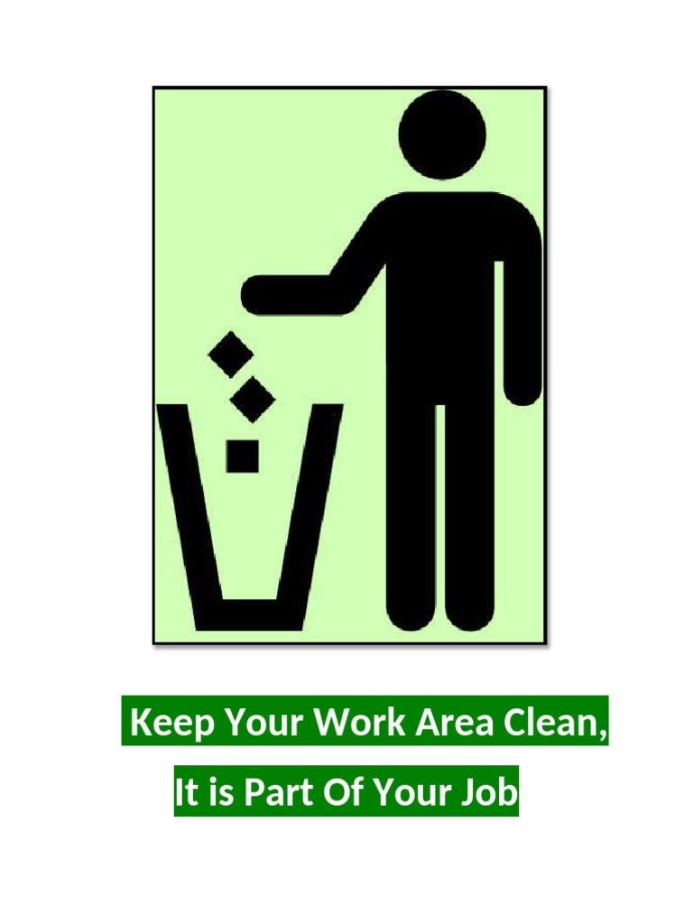 Keep Your Work Area Clean | PDF