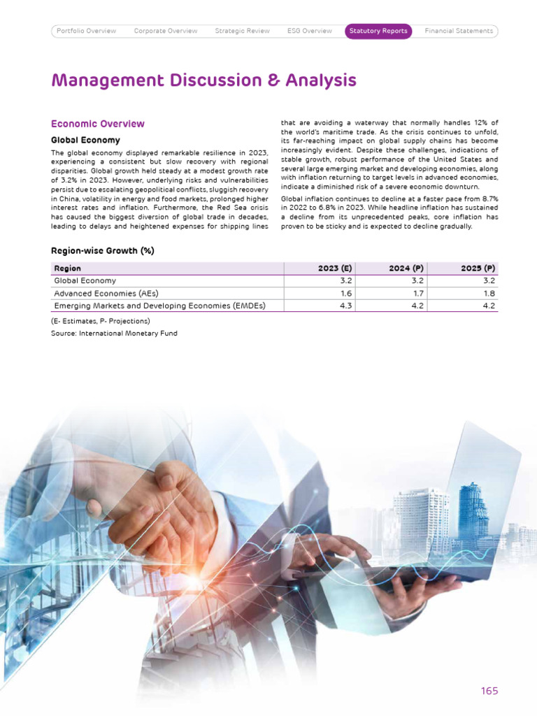 Management Discussion & Analysis: Economic Overview | PDF