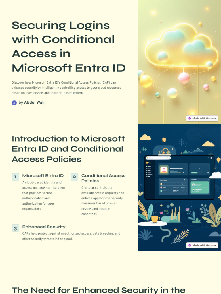 Microsoft Entra ID Conditional Access Guide | PDF | Computer Security ...