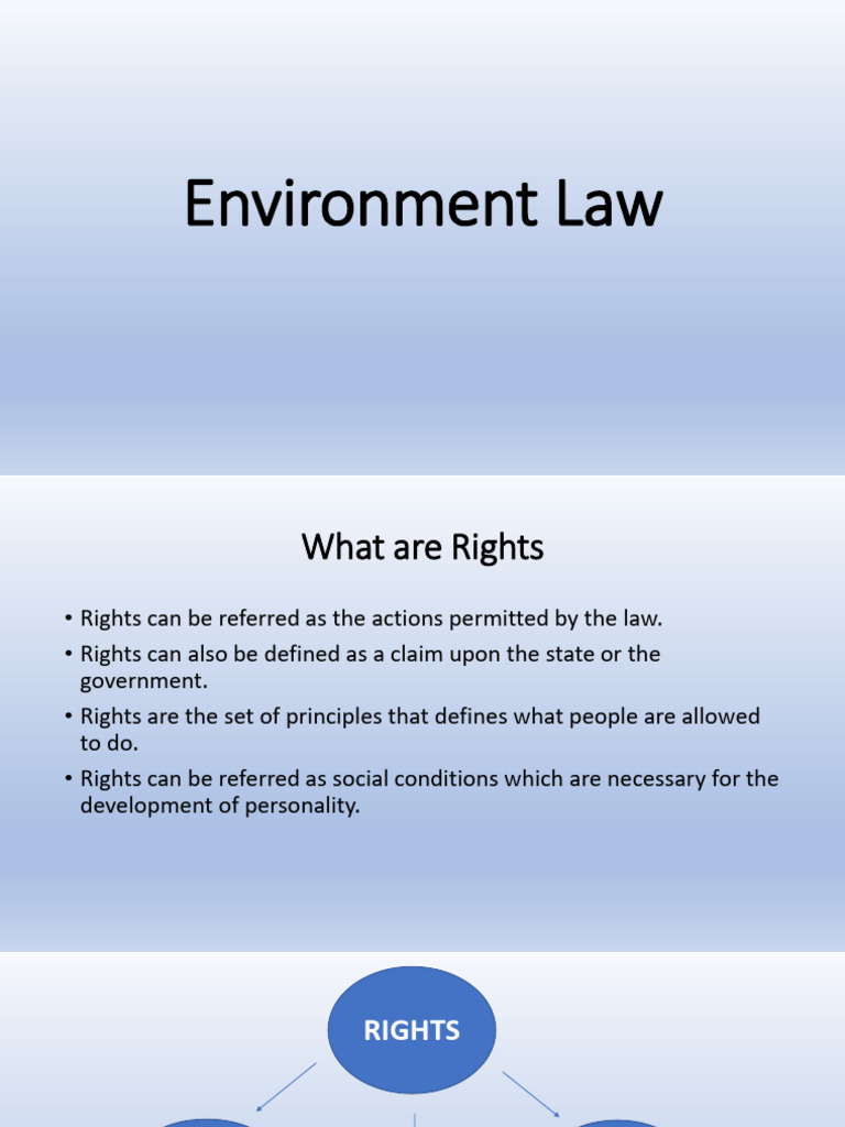 Overview of Environmental Law Principles | PDF | United Nations ...