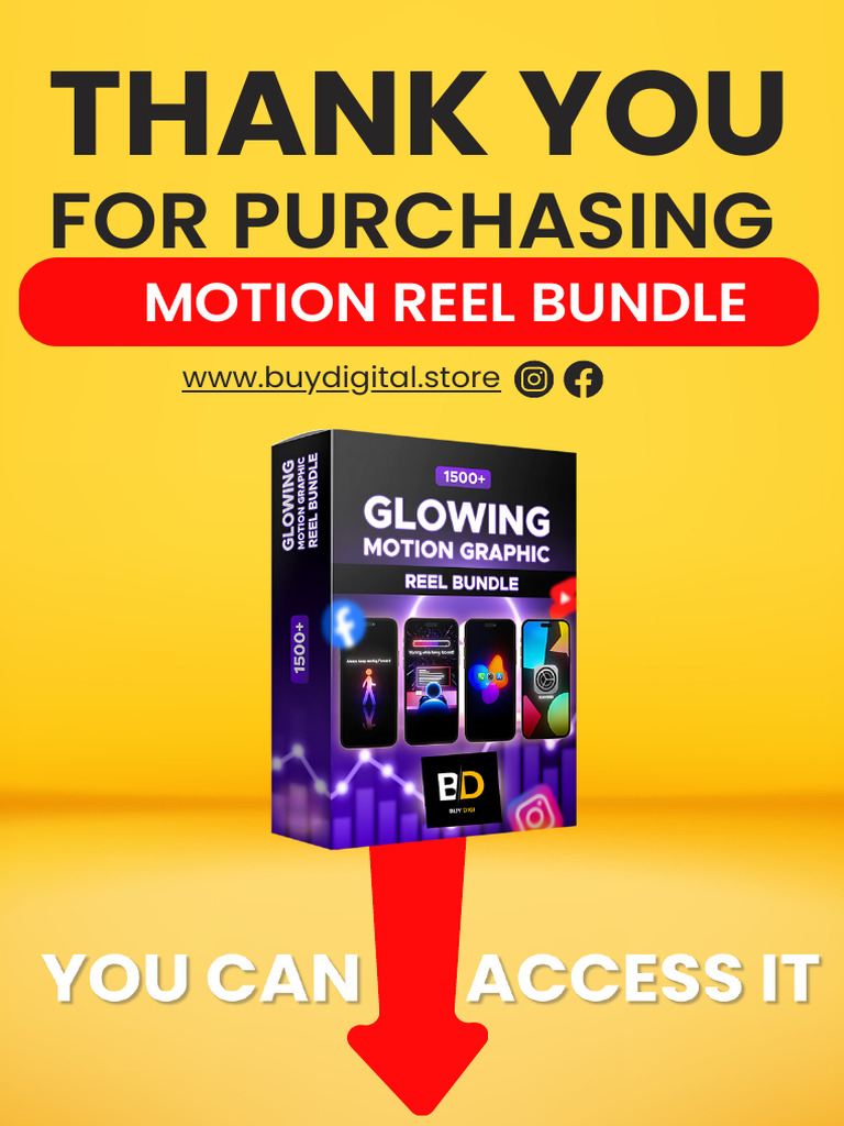 Glowing Motion Graphics Reel Bundle | PDF