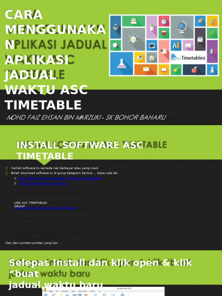 Bengkel Asctimetables 2022 | PDF