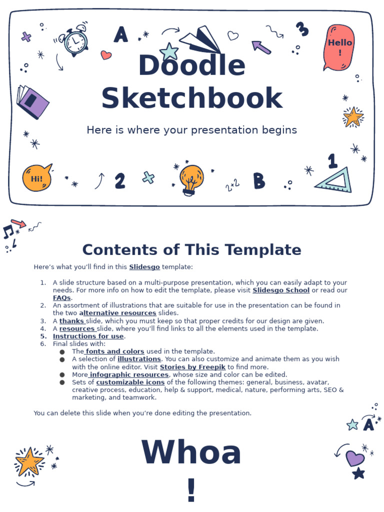 Doodle Sketchbook by Slidesgo | PDF | Planets | Mercury (Planet)