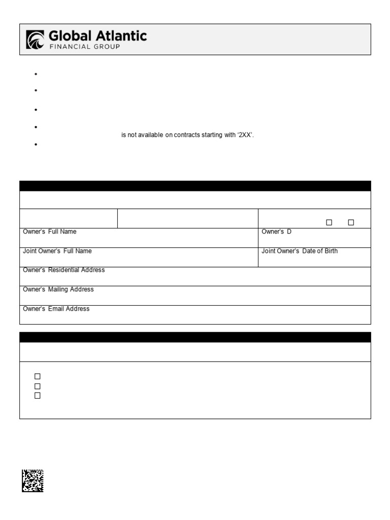 Withdrawal Form - Fixed Annuity | PDF | Taxation In The United States ...