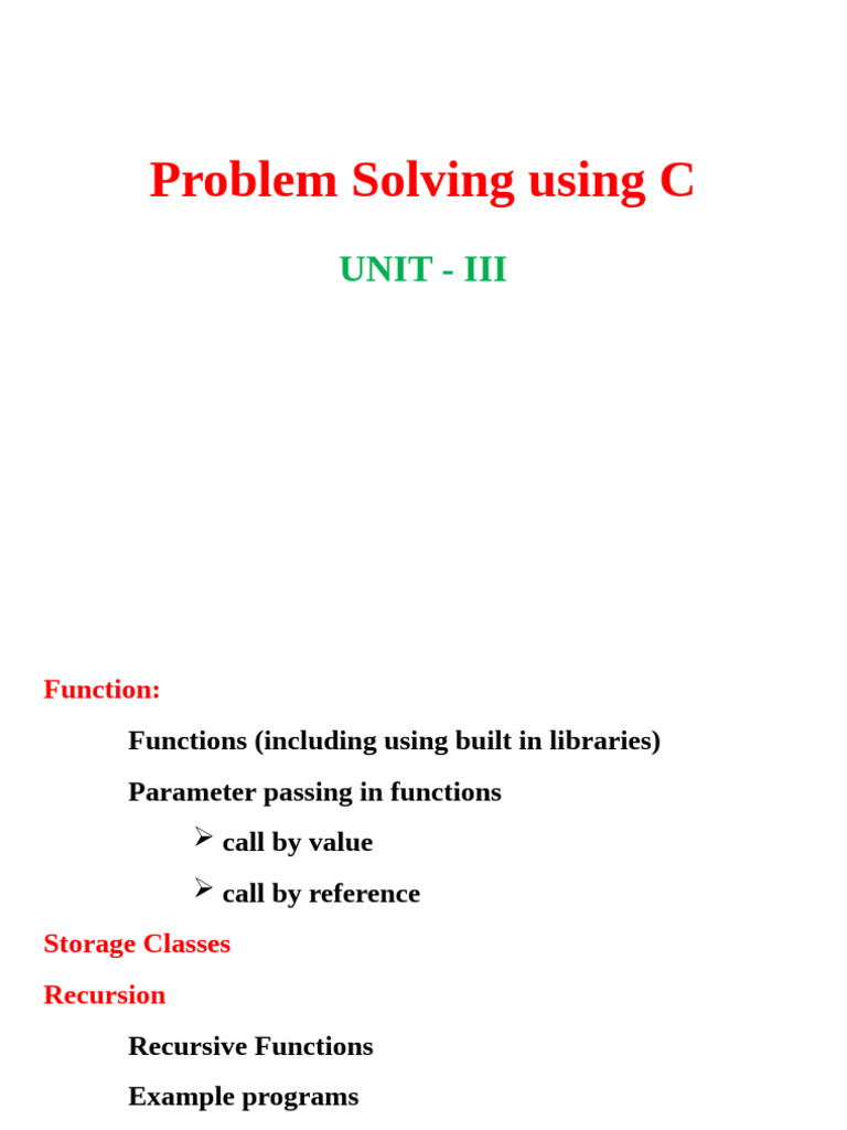 Modified Psuc Unit 3 Pdf Parameter Computer Programming Scope Computer Science