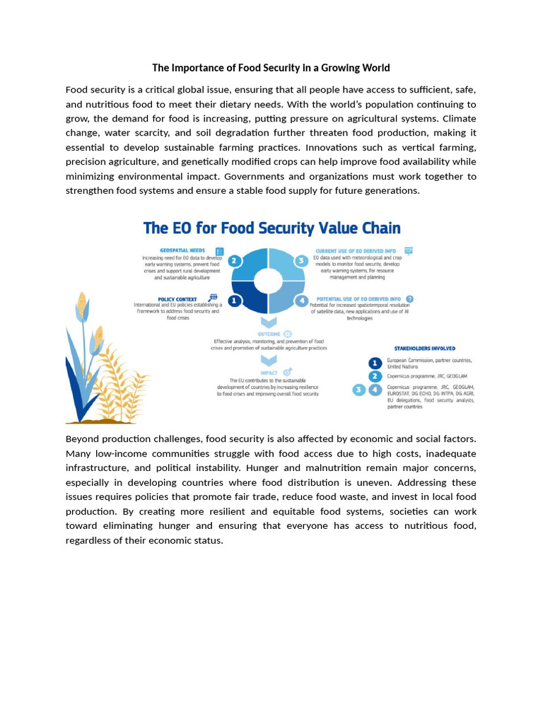 Food Security | PDF