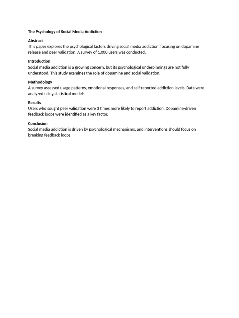 The Psychology of Social Media Addiction | PDF