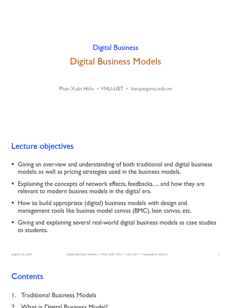 Understanding Digital Business Models | PDF | Pricing | Lean Startup