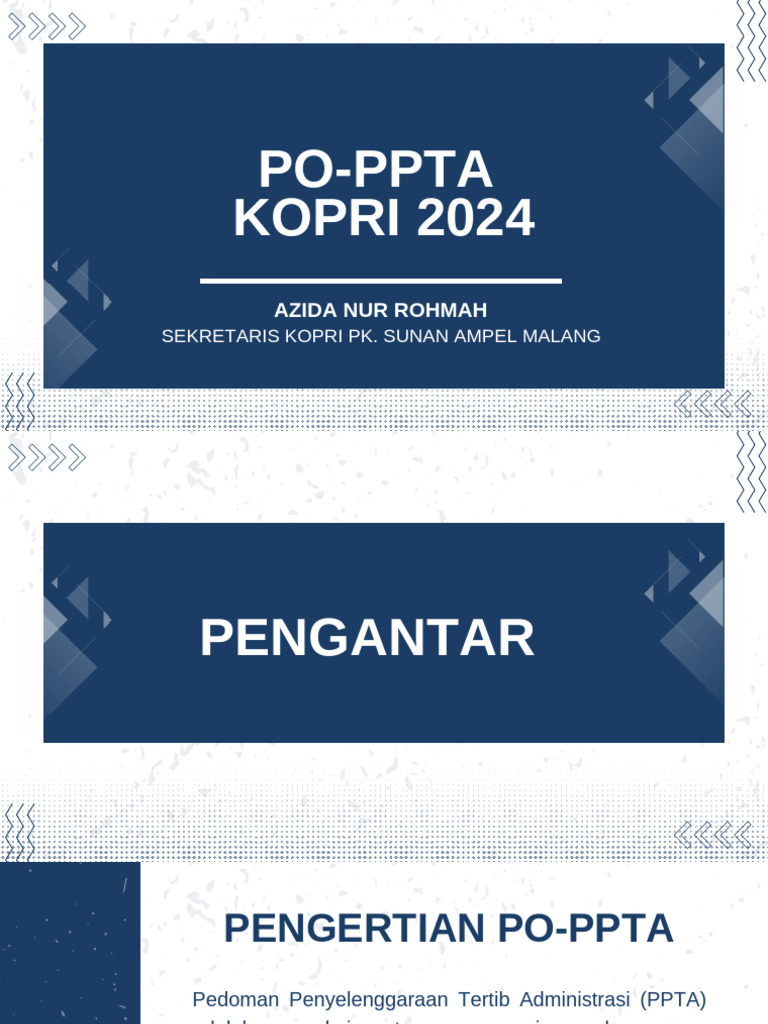 PO-PPTA KOPRI Komisariat Sunan Ampel Malang 2024 | PDF