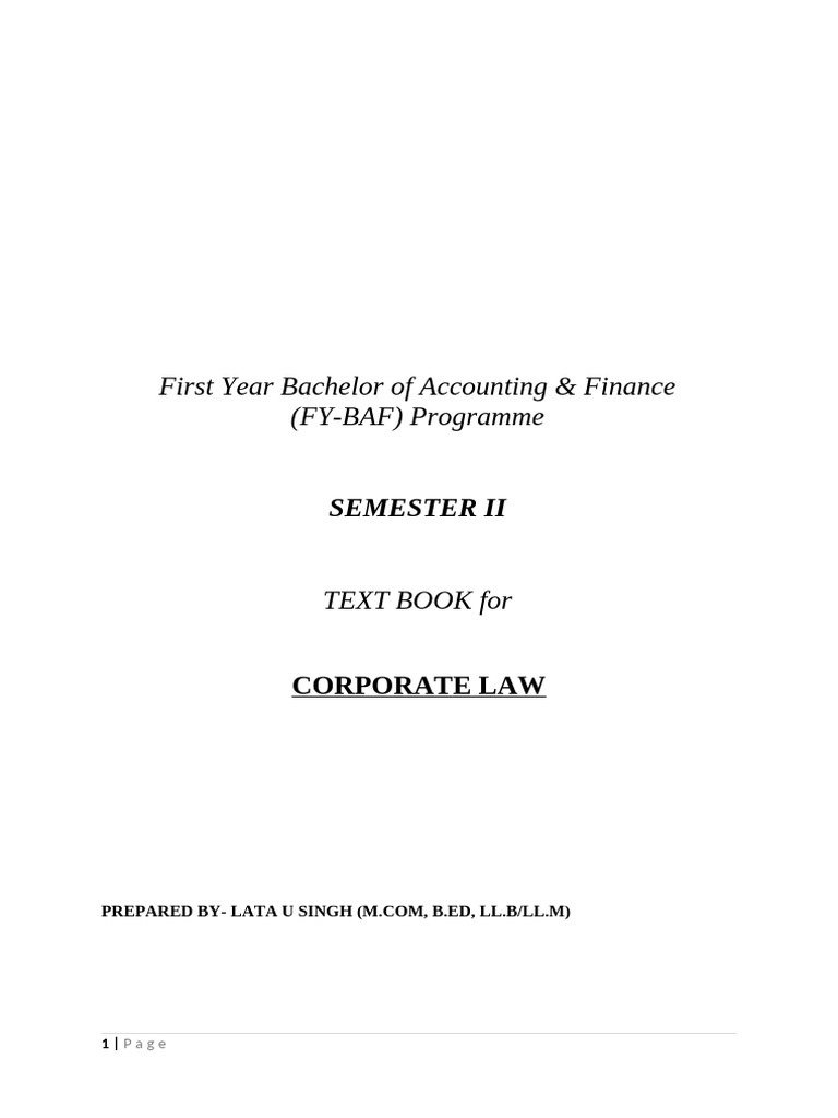 Fybaf Sem Ii Text Book | PDF | Negotiable Instrument | Cheque