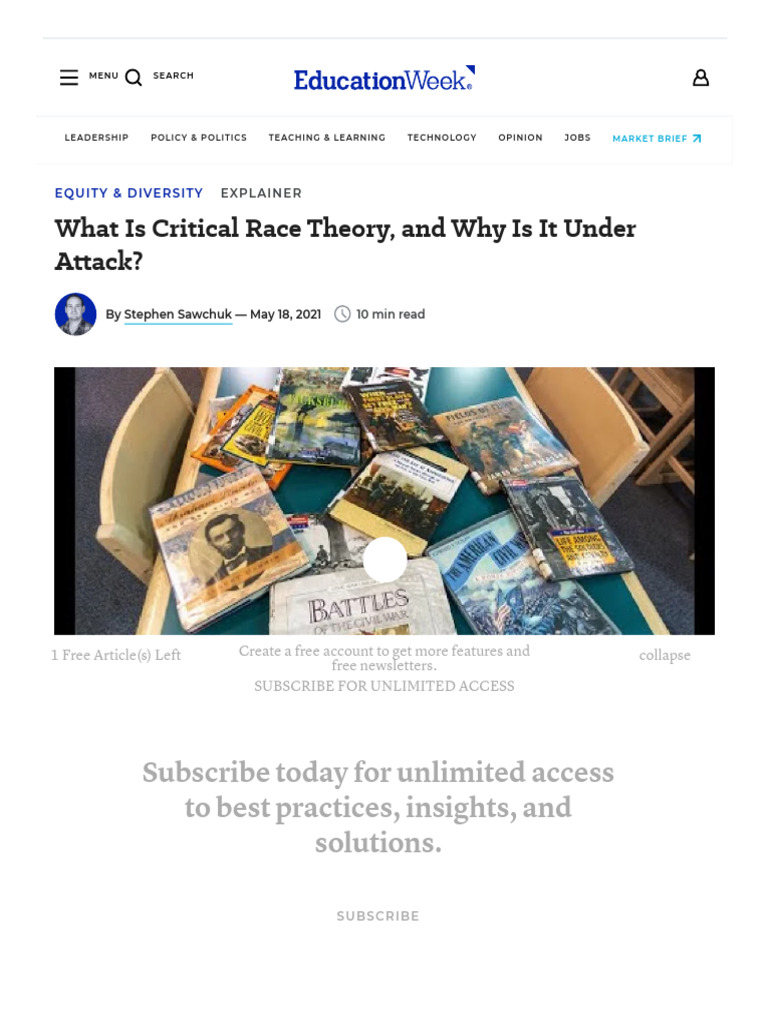 What is Critical Race Theory, And Why is It Under Attack | PDF ...
