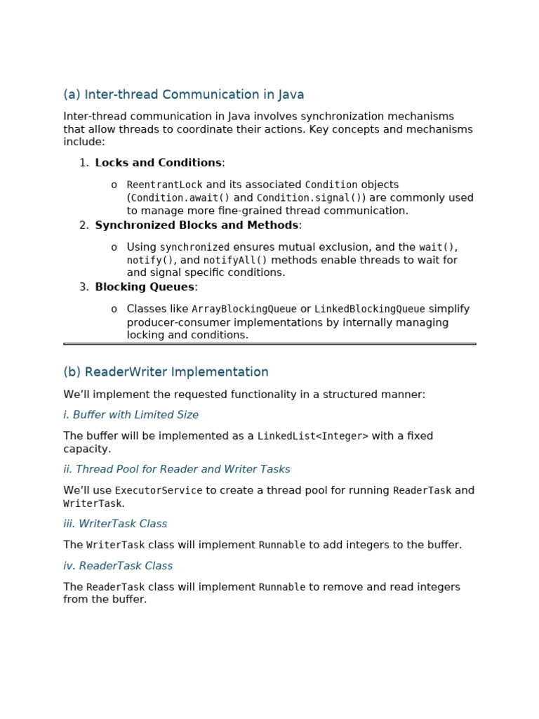 Java Inter-thread Communication Guide | PDF