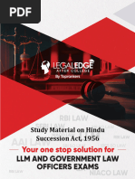 HINDU Succession Act-Class 1 and 2 Heirs | PDF