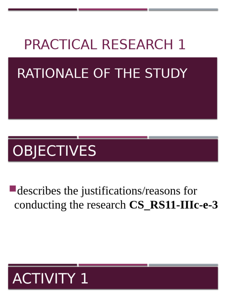 Justifying Research: Key Considerations | PDF | Knowledge | Reason