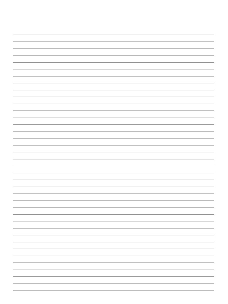 Lined Paper Template | PDF