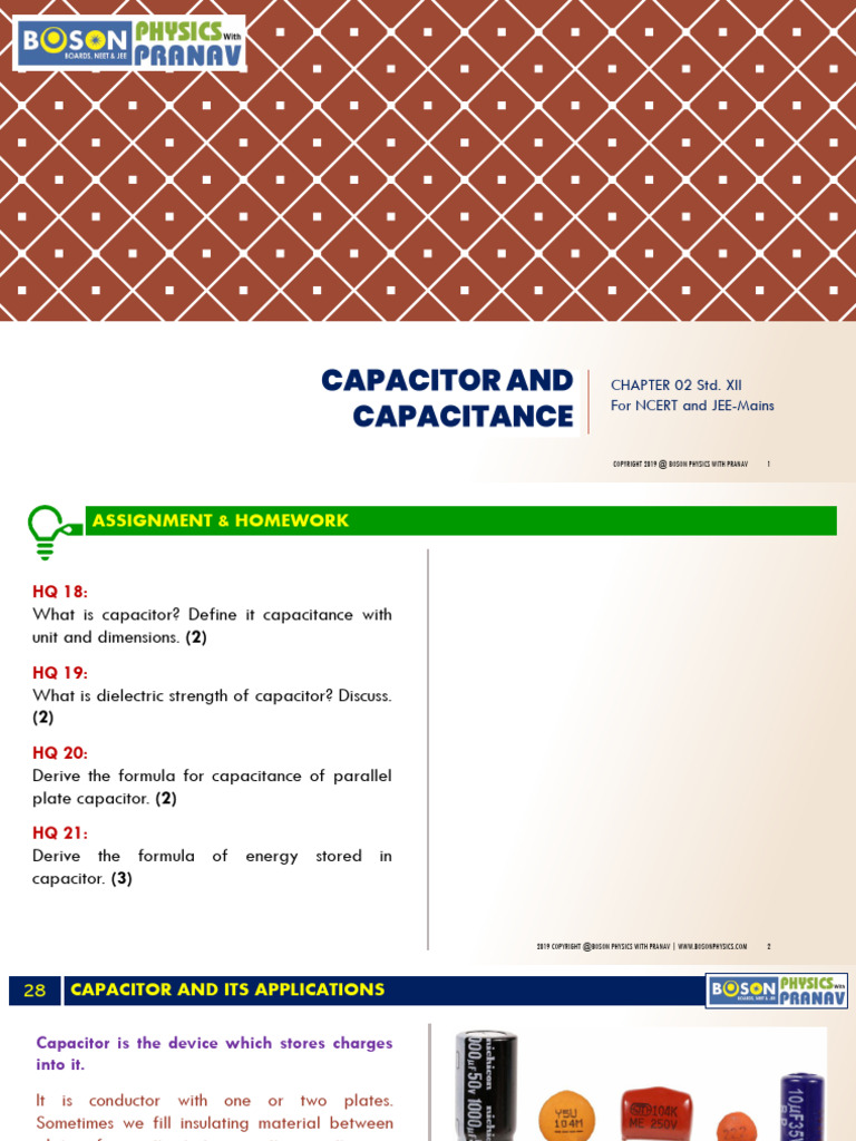 06 - Capacitor & Capacitance | PDF | Capacitance | Capacitor