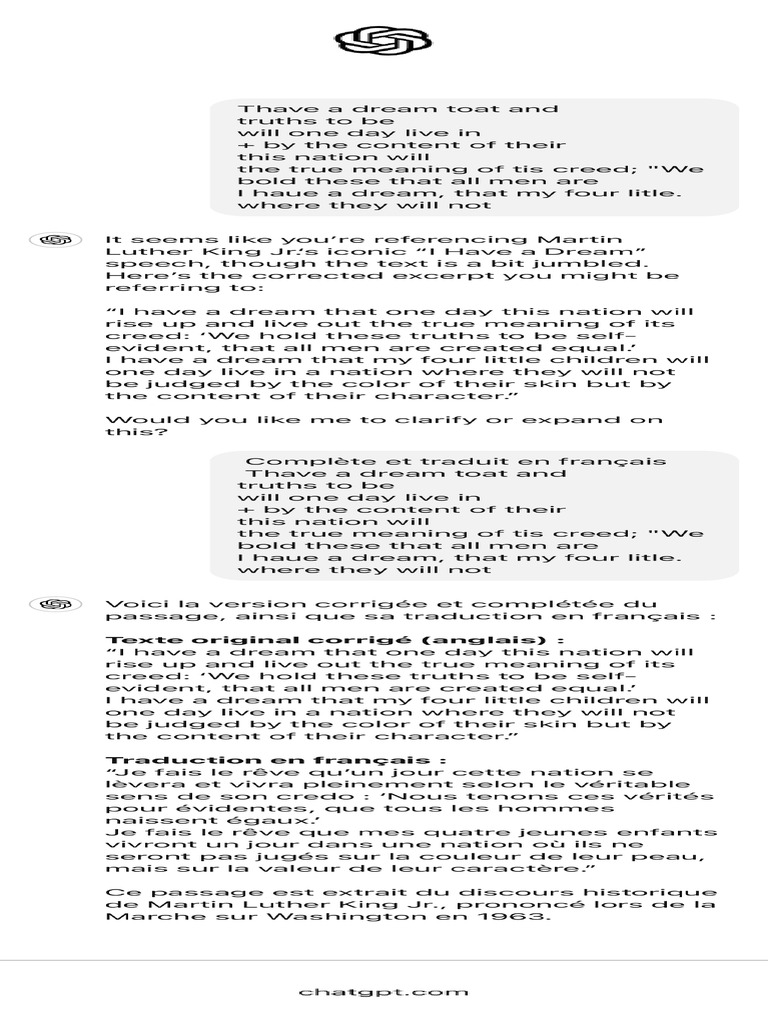 I Have A Dream 2 | PDF