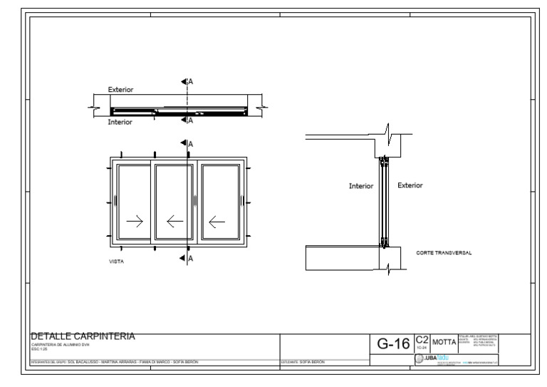 C1 - Detalle Carpinteria - Motta | PDF