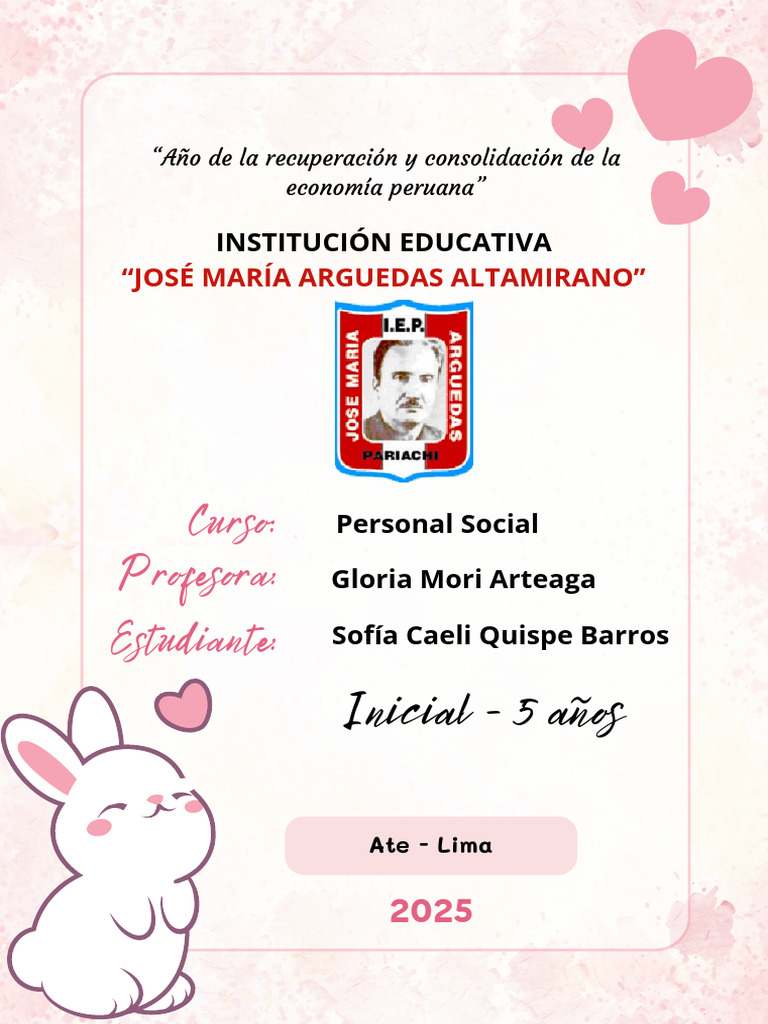 Pink White Illustrative Cute Simple Blank Notes Document A4 | PDF