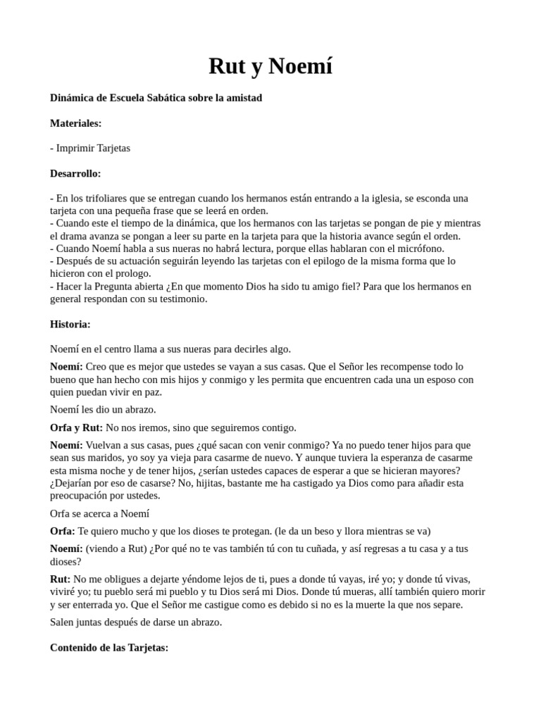 Rut y Noemi | PDF | Rut (figura bíblica)