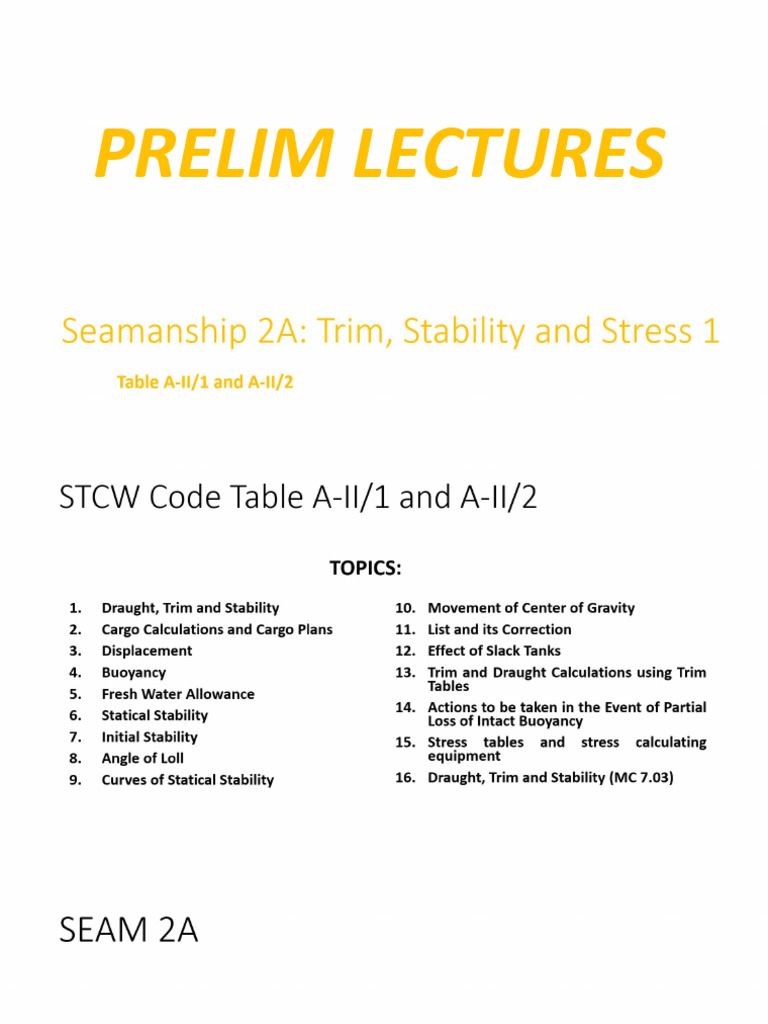 Prelim Lecture | PDF