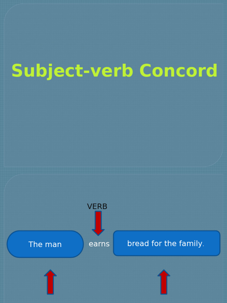 Subject Verb Concord | PDF