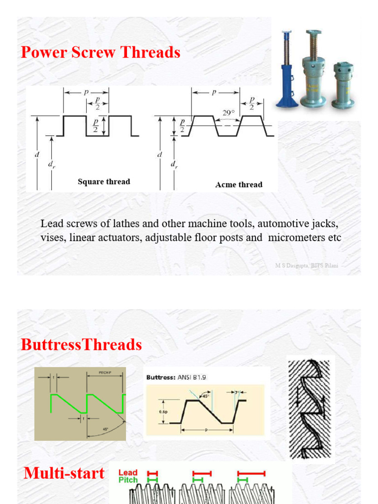 5b Power Screw | PDF | Stress (Mechanics) | Mechanical Engineering