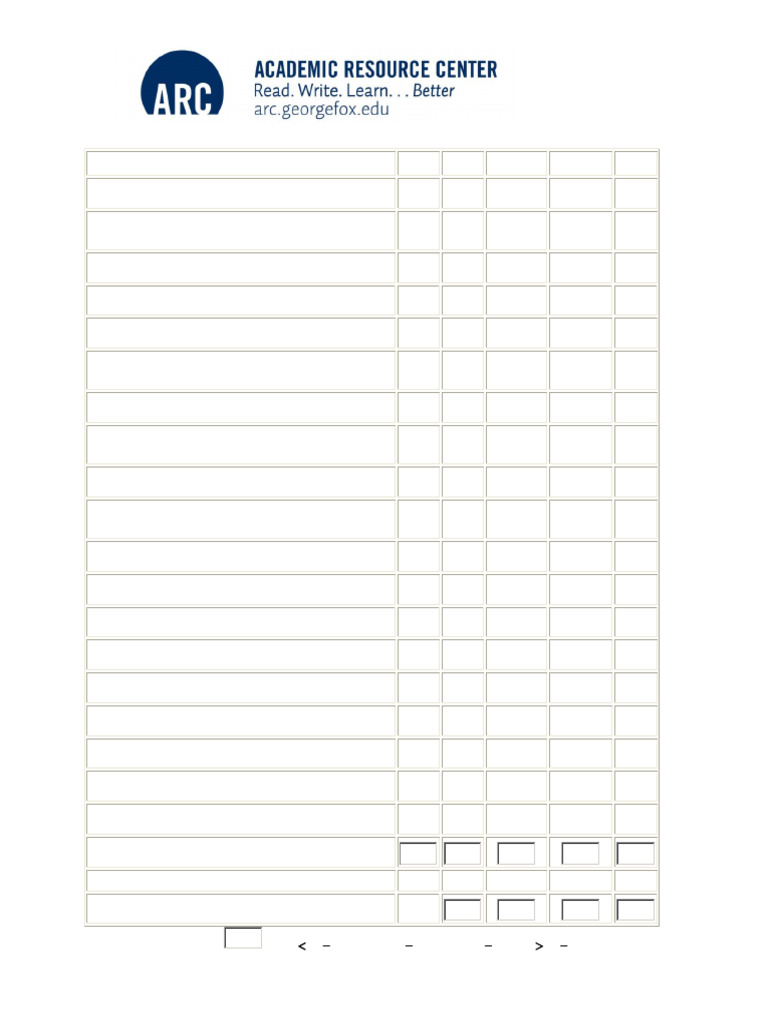 Study Habits Inventory | PDF