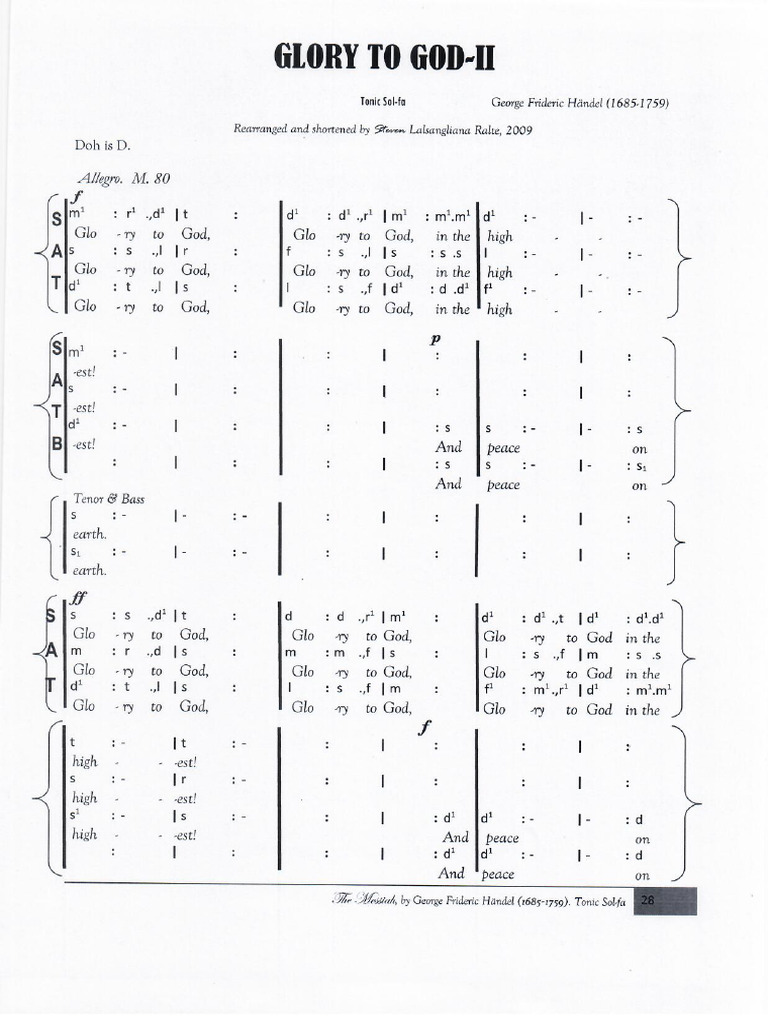 GF - Handel - Glory To God - 11 | PDF