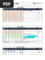 DSBN Secondary School Year Calendar | PDF