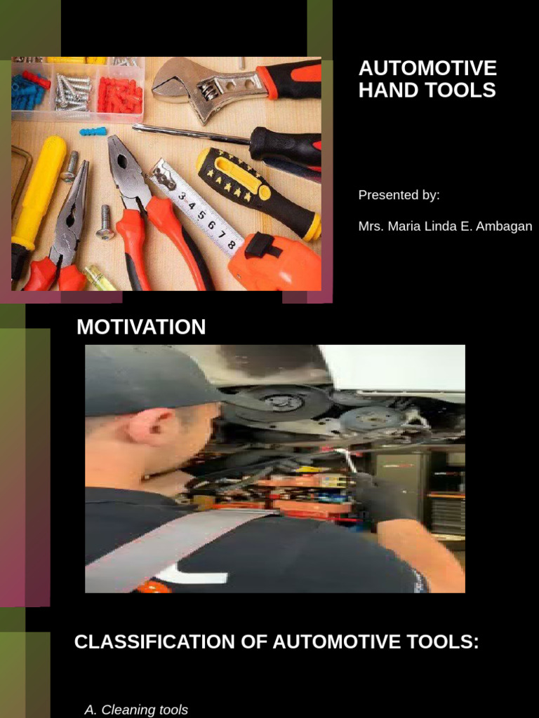 Automotive Hand Tools | PDF | Screw | Mechanical Engineering