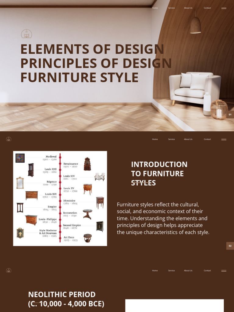Overview of Furniture Design Styles | PDF | Furniture | Upholstery