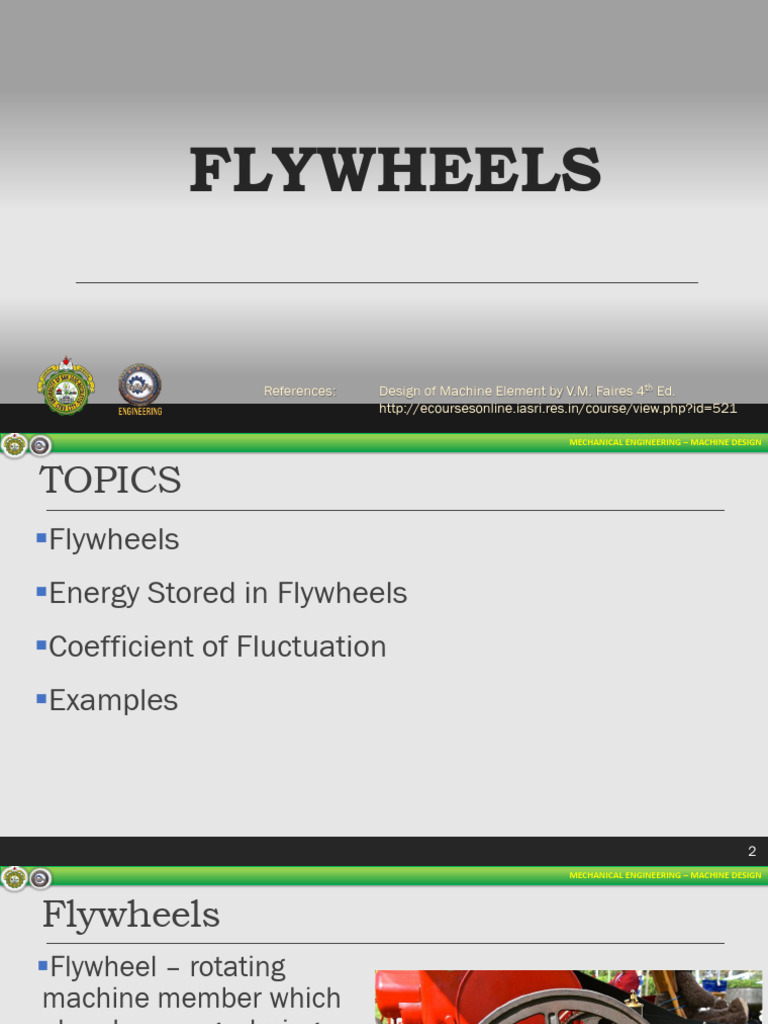 Topic 2 Flywheels (2) | PDF | Mechanics | Mechanical Engineering