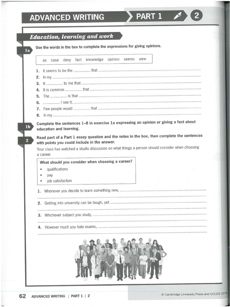 Complete Advanced - Writing 1.2 | PDF