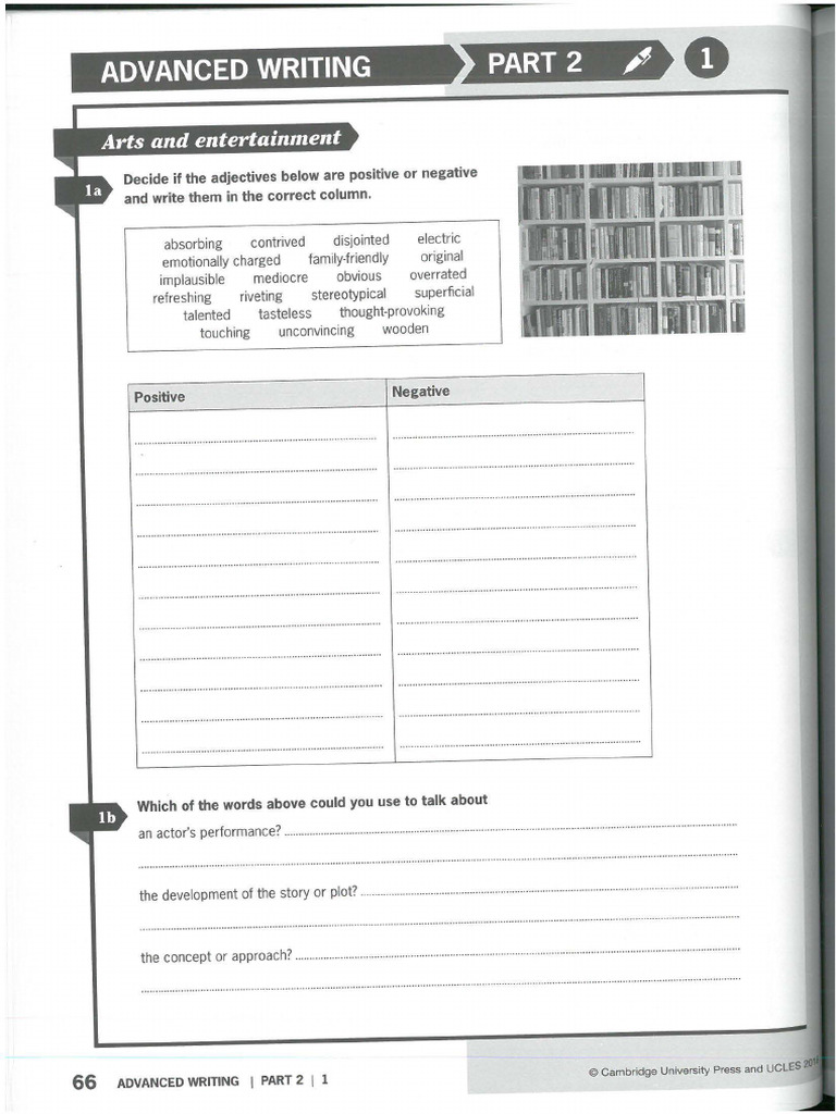 Complete Advanced - Writing 2.1 | PDF