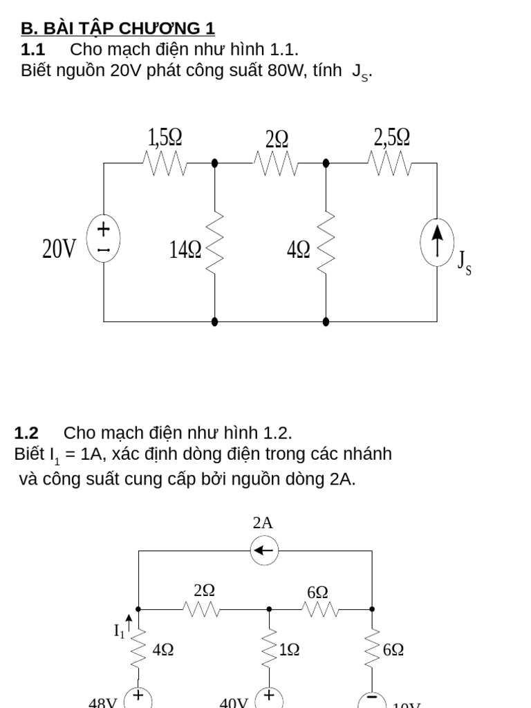 Bai Tap Chuong 1 | PDF