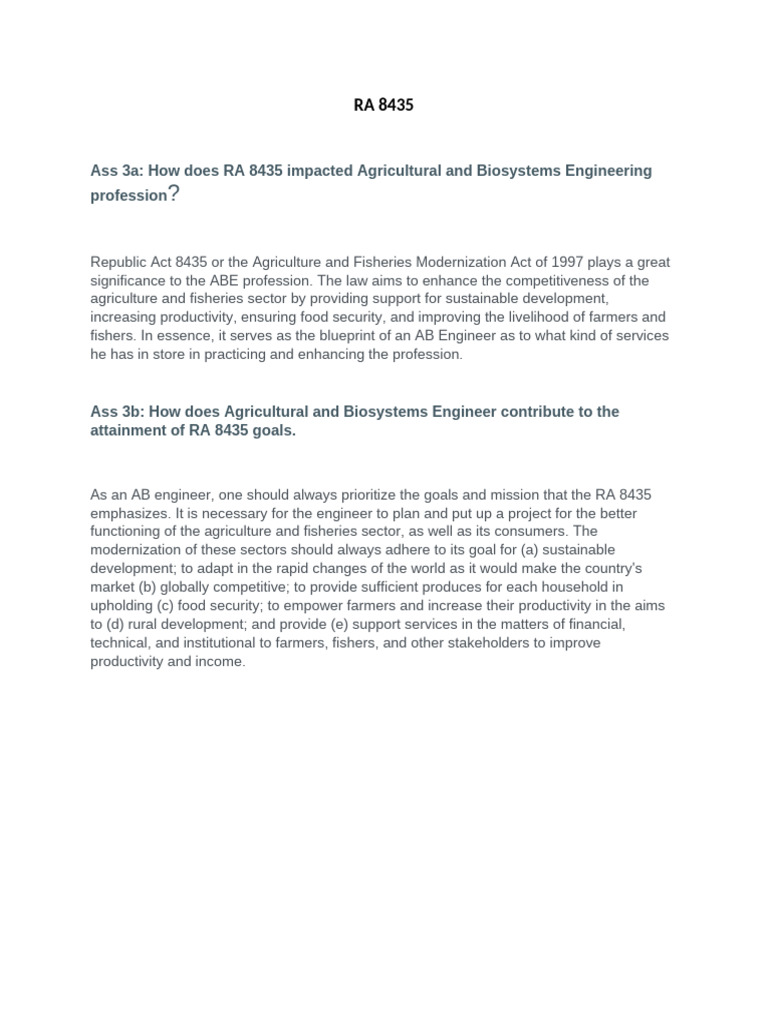 Ra 8435 | PDF