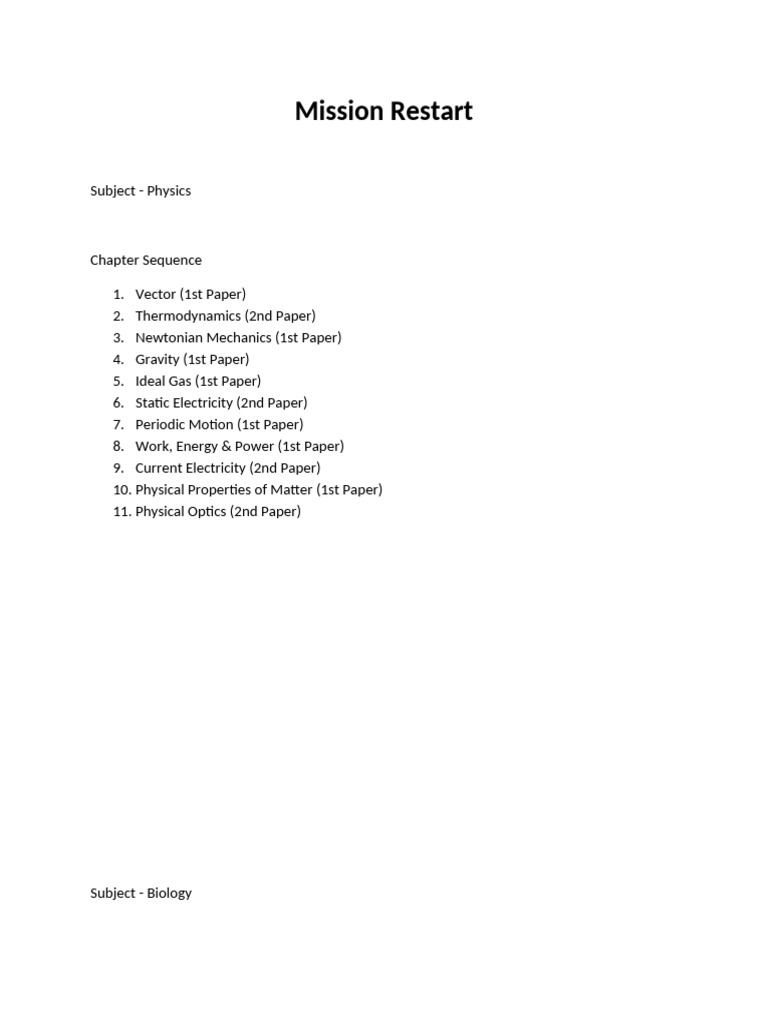 Mission Restart-WPS Office | PDF