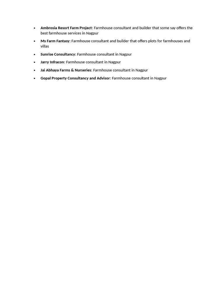 Ambrosia Resort Farm Project | PDF