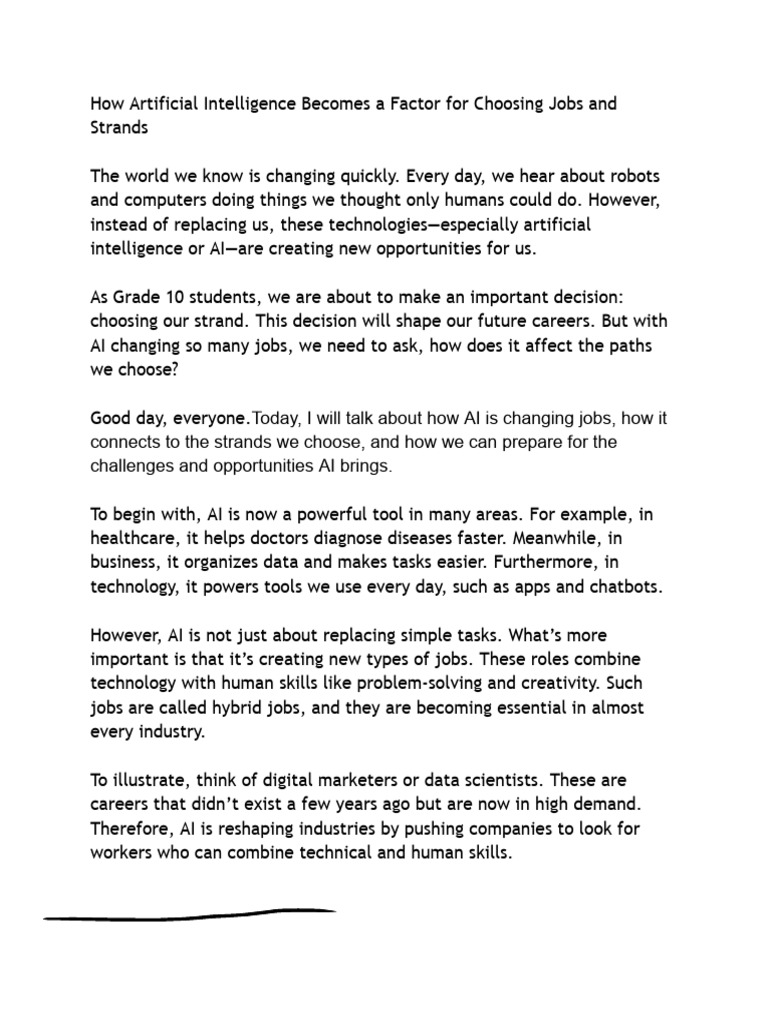 How Artificial Intelligence Becomes A Factor For Choosing Jobs and ...