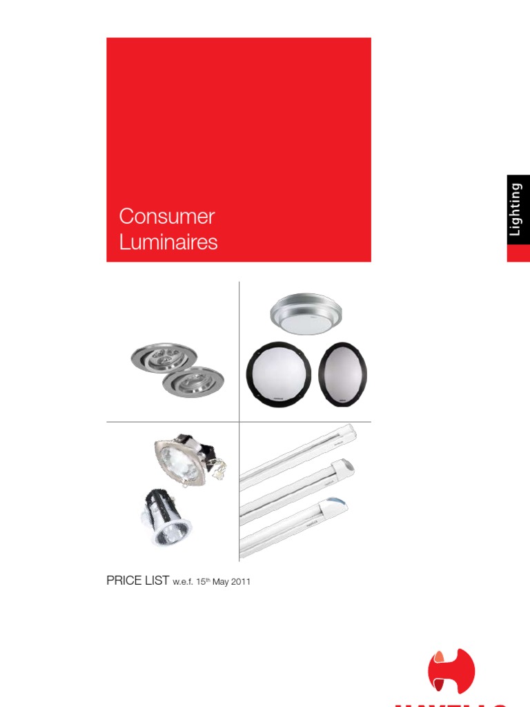 HAVELLS - Brochures - Consumer Price List 15 May 2011 - Havells Consumer Products - TD | PDF ...