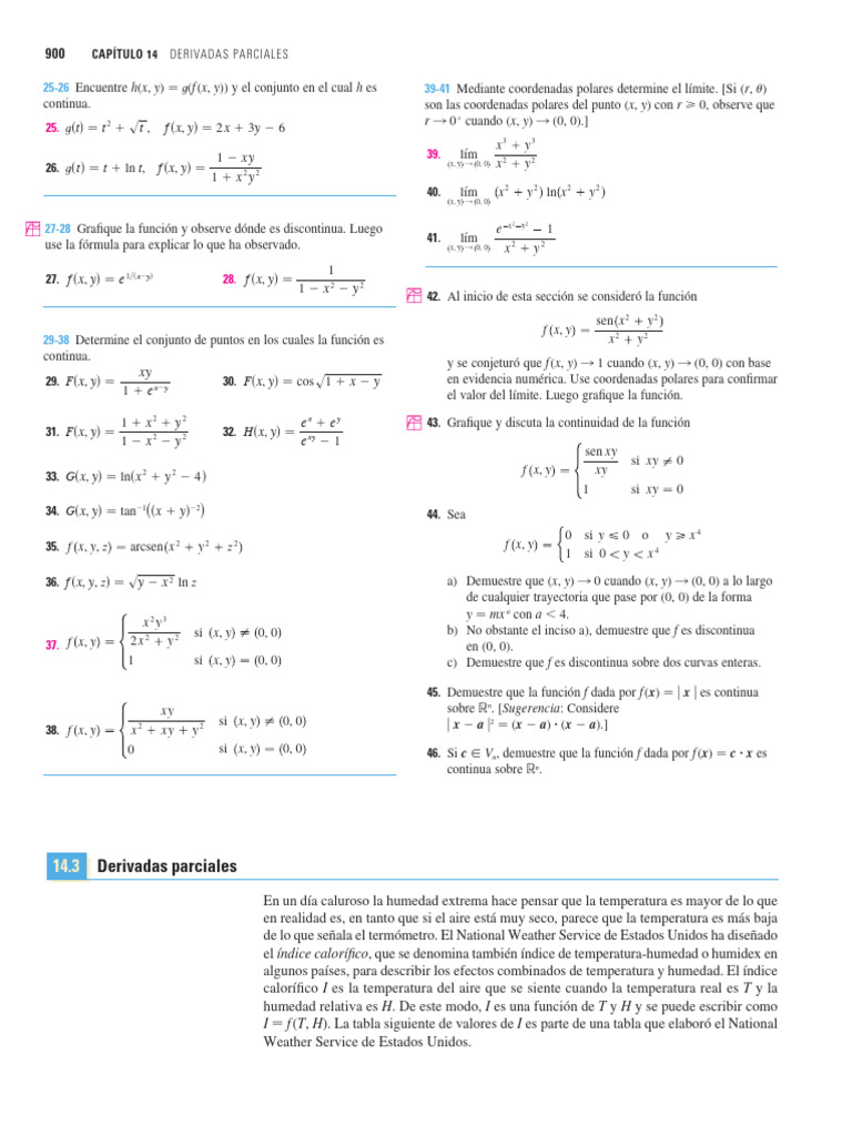 Deriv Parc | PDF | Ecuación diferencial parcial | Ecuaciones