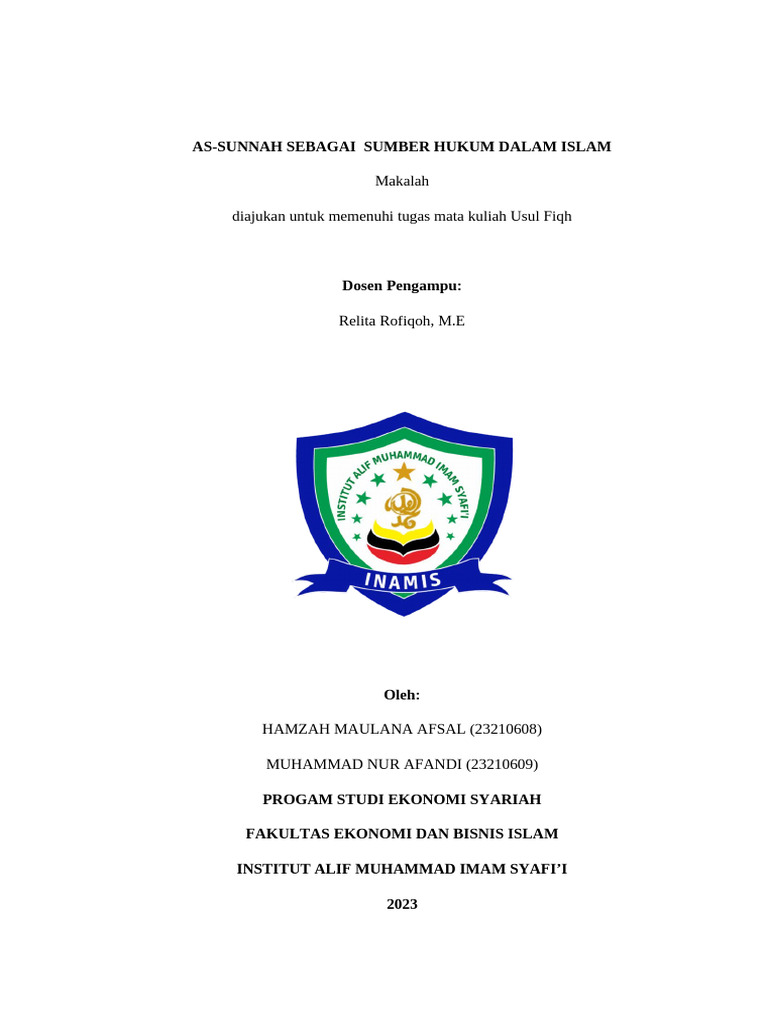 Usl Fiqh NDULL&HAMZ | PDF