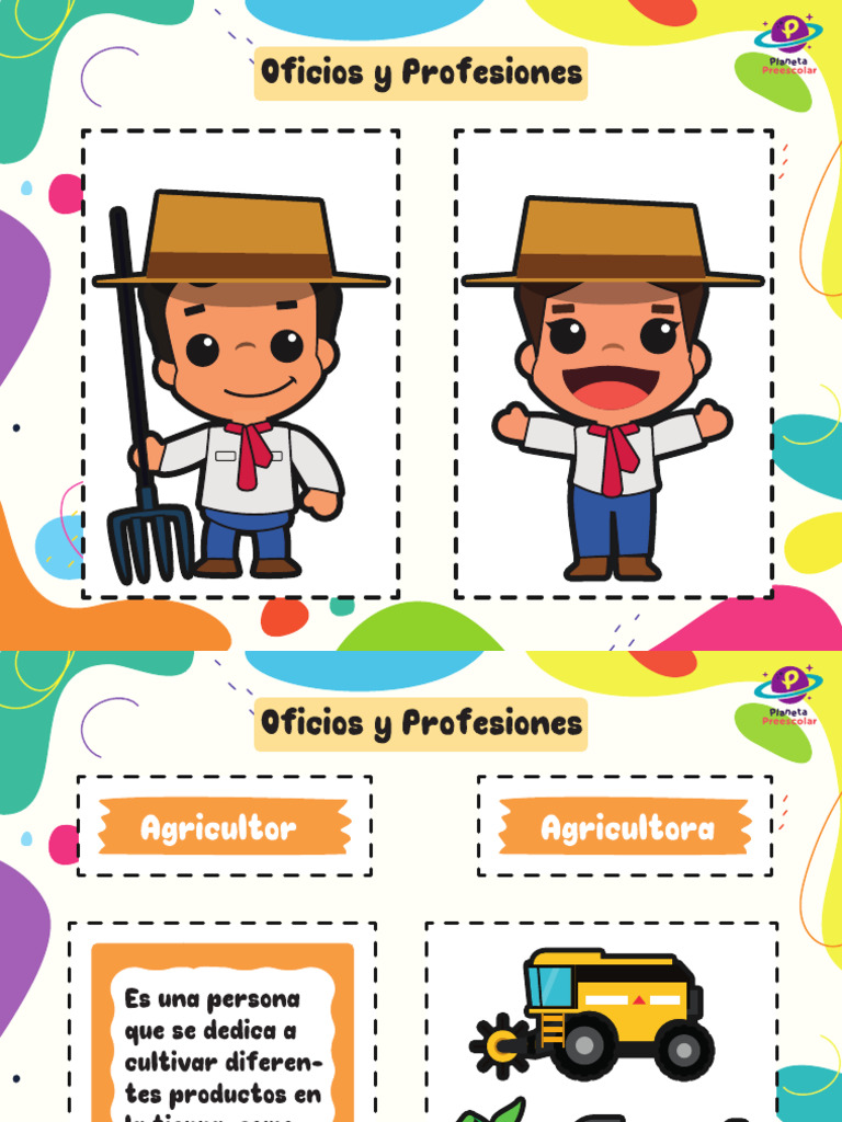 Tarjetas de Oficios y Profesiones Parte 4 | PDF