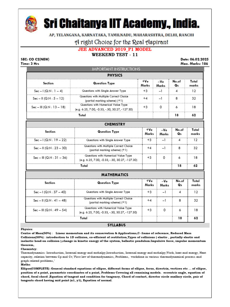 Wta 11 Coc2 New Thermodynamics | PDF | Ellipse | Collision