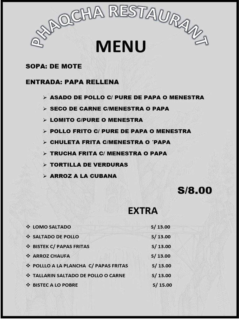 MENU2.docx HOY | PDF