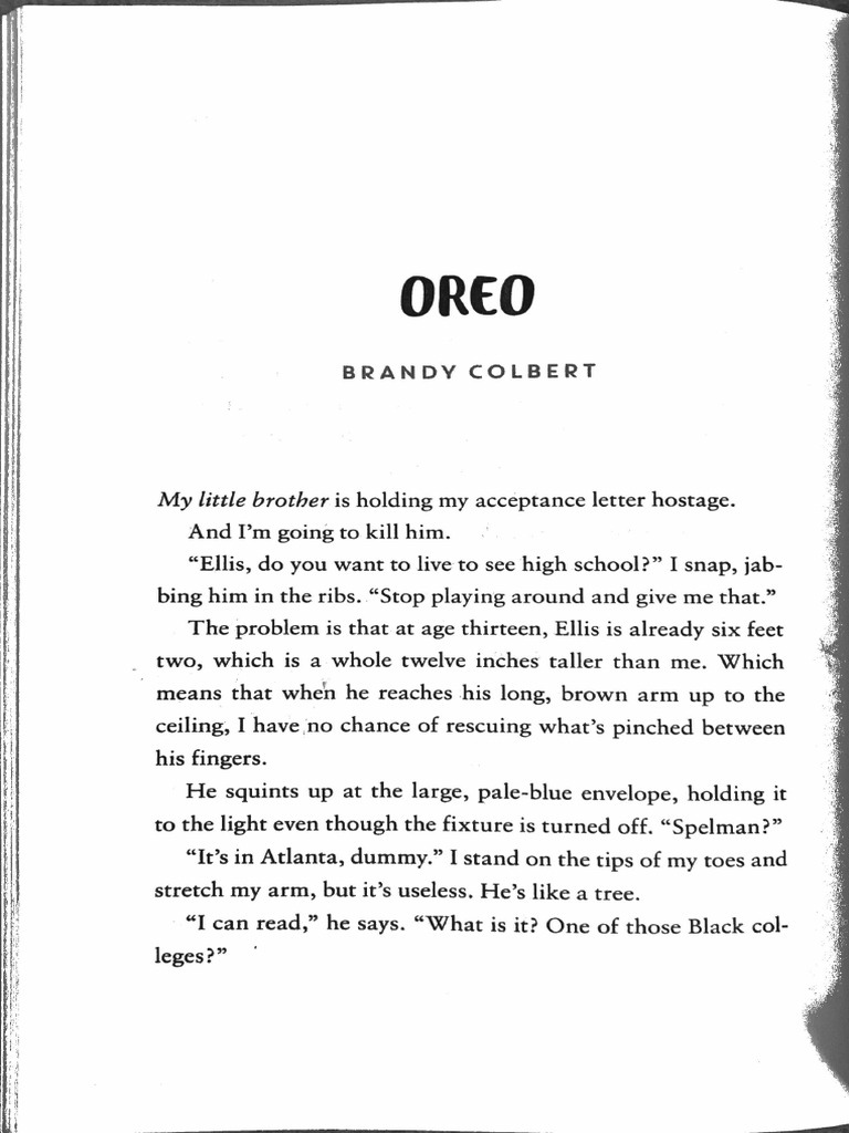 Oreo - Brandy Colbert | PDF