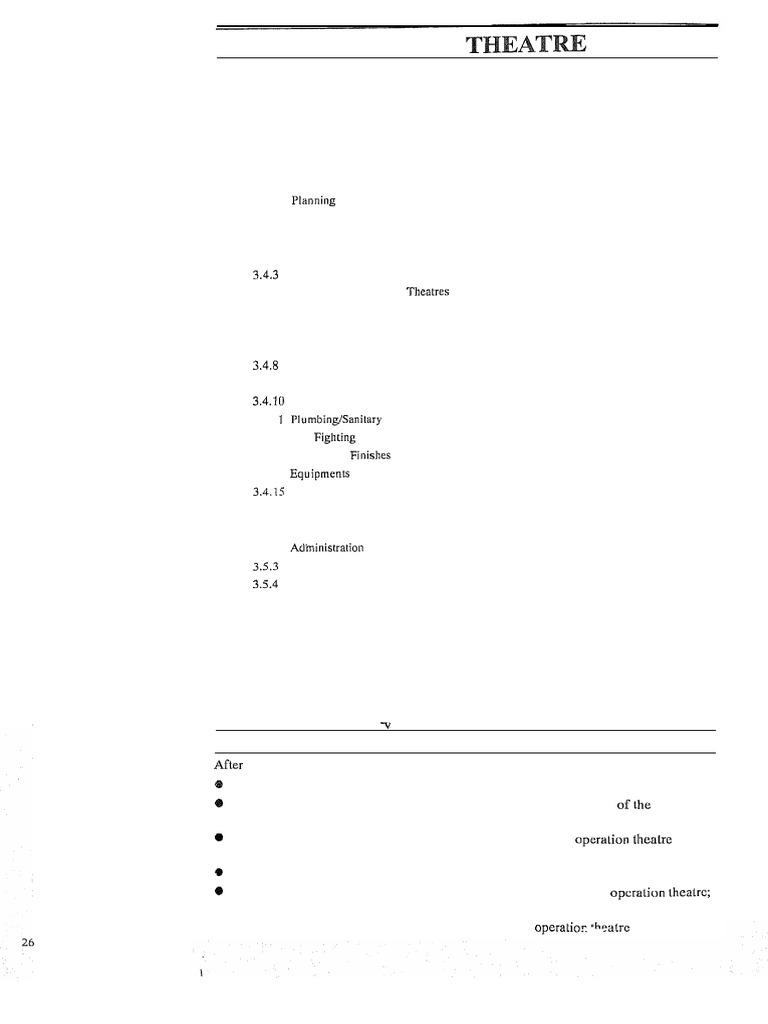 Operation Theatre Structure and Zoning | PDF | Surgery | Door