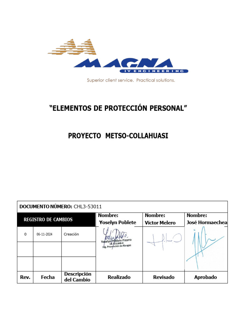 CHL3-53011 Elemento de Proteccion Personal | PDF | Protector solar
